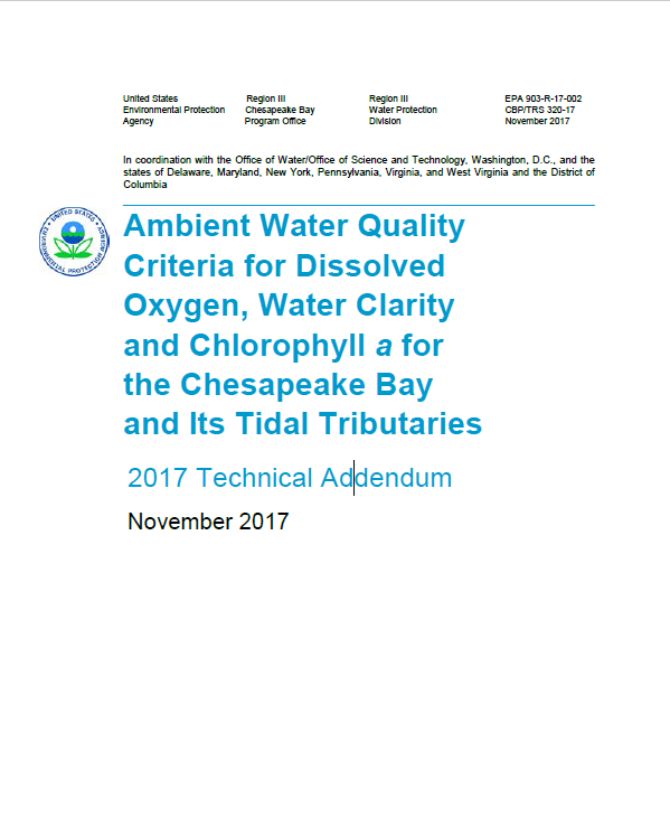 2017 Technical Addendum Ambient Water Quality Criteria for Dissolved ...