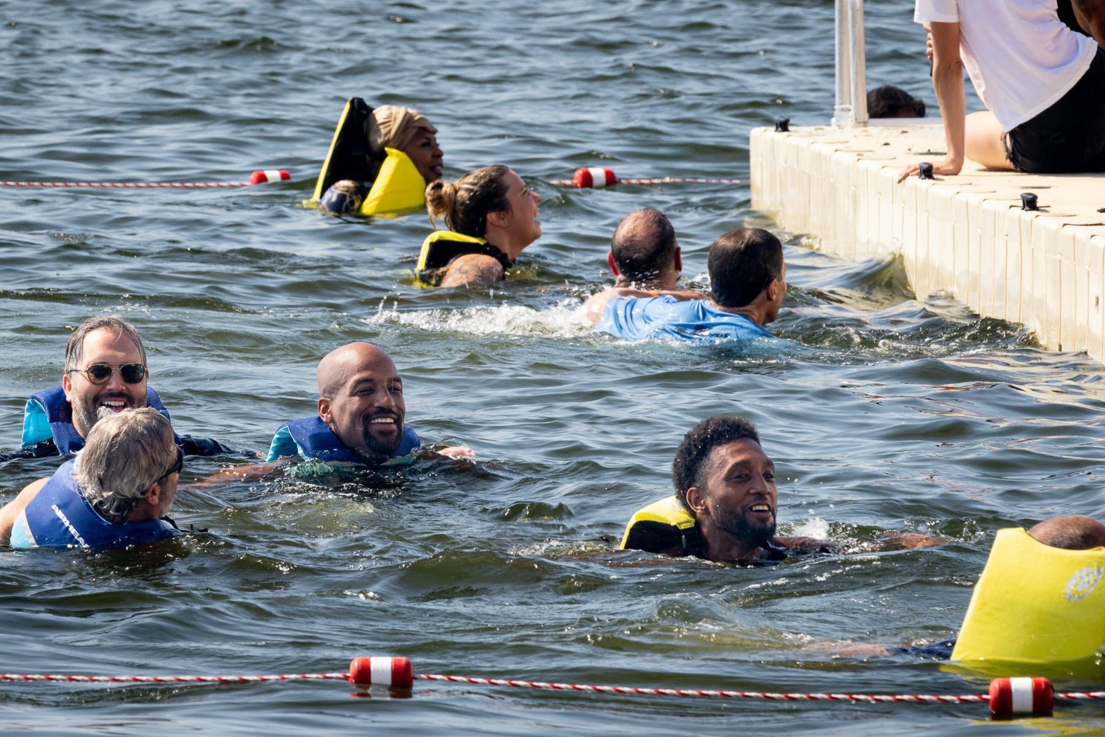 Baltimoreans swim again at Harbor Splash 2024