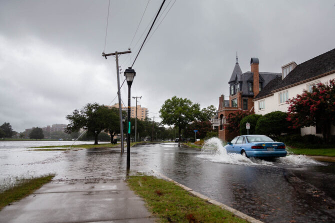 Is the Chesapeake Bay’s water rising or is the land sinking?